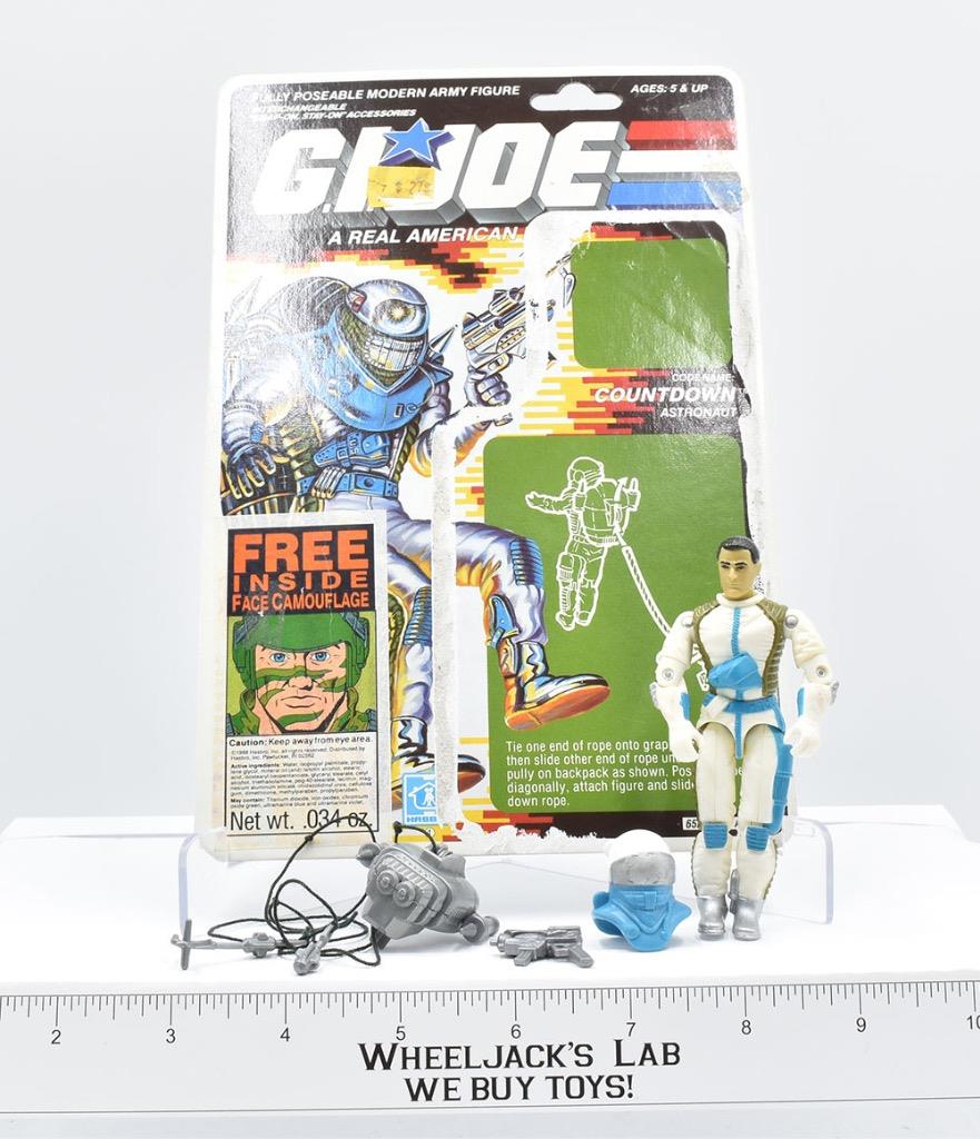 Countdown W/Cardback 100% Complete GI Joe 1989 Hasbro Action Figure ...