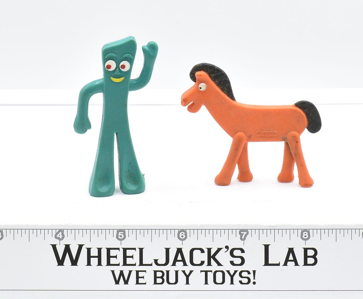 Gumby & Pokey 3" bendable Poseable Jesco 1989 Prema - Wheeljack's Lab