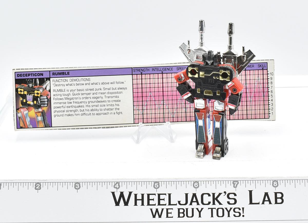 Rumble Cassette ~ 100% Complete 1985 Vintage Action Figure G1 ...