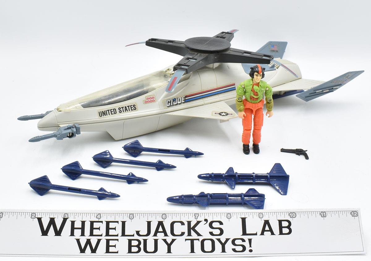 Skystorm X-Wing Chopper Jet 100% Complete 1988 Gi Joe Vintage Action ...