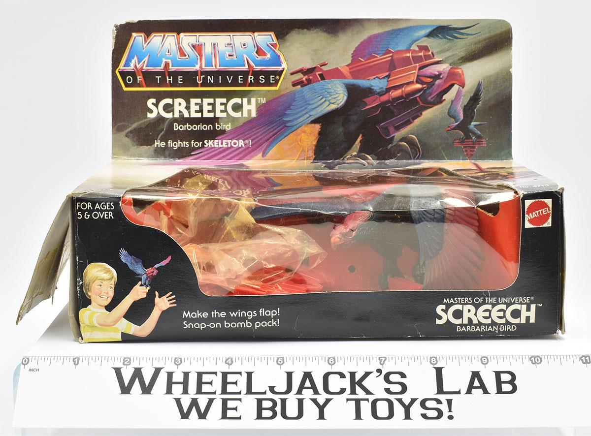Screech W Box Complete 1982 He-Man Masters of the Universe MOTU Mattel ...