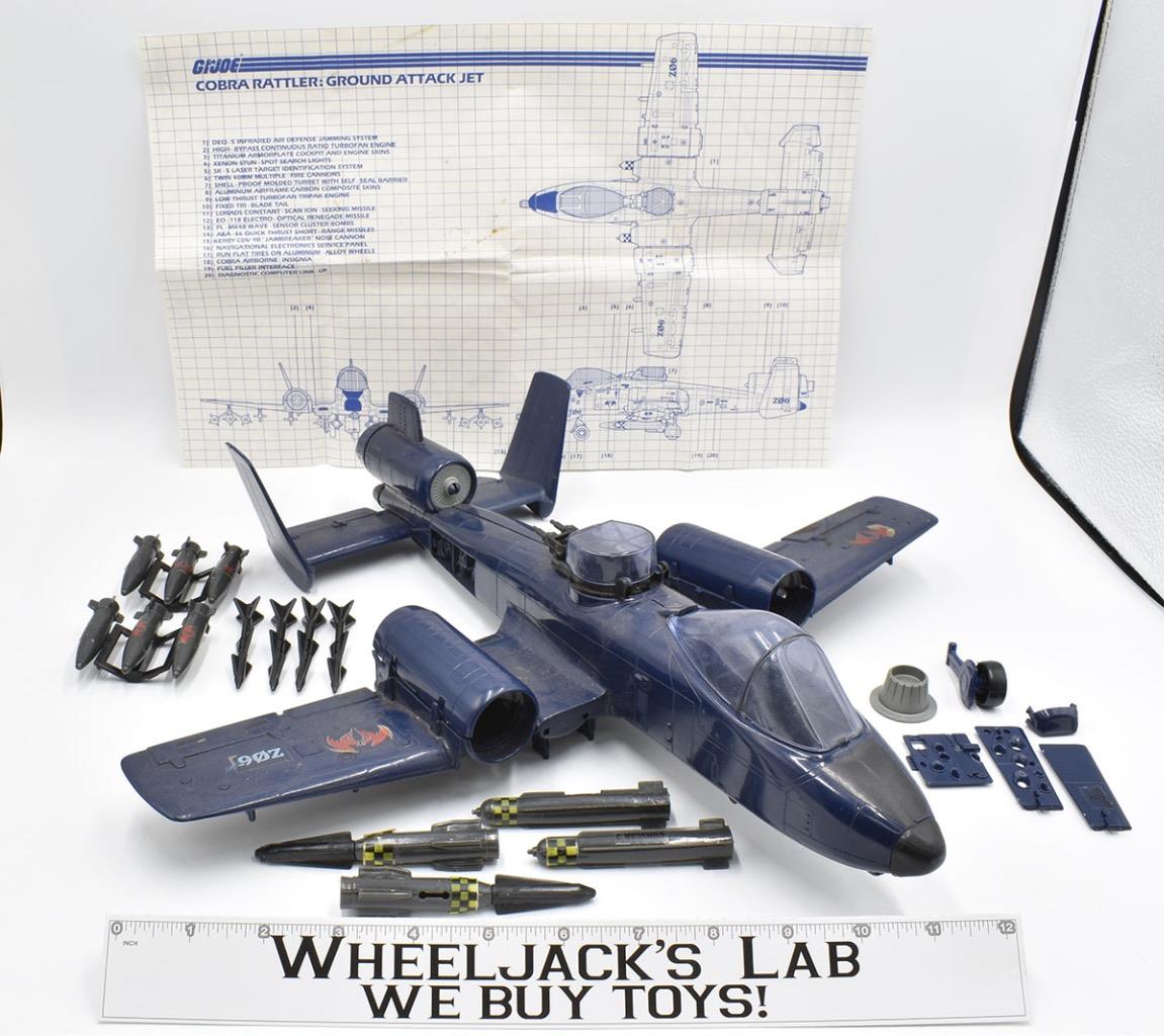 Cobra Rattler C GI Joe 1984 Action Figure Vehicle Hasbro Vintage ...