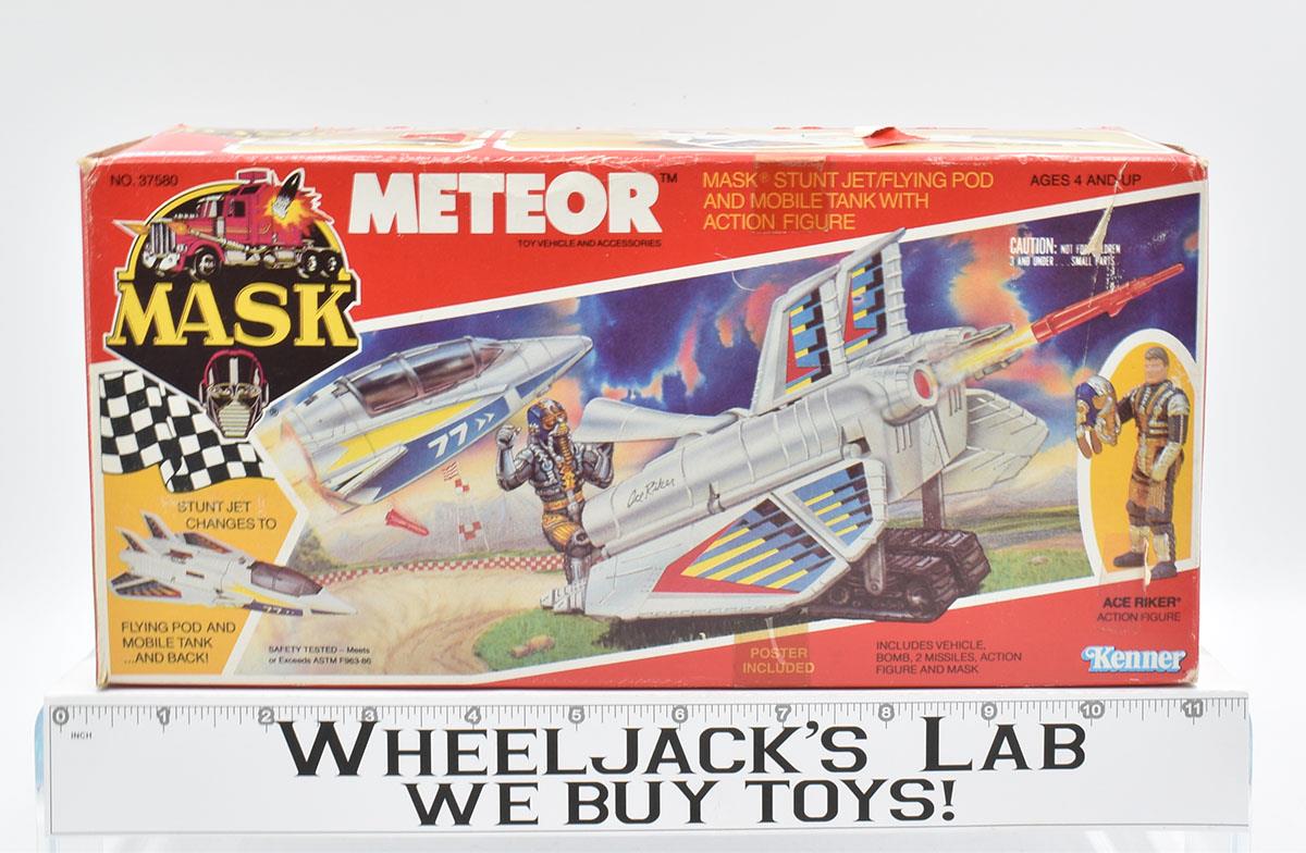 Meteor Ace Riker w Box Vehicle MASK 1987 Kenner Vintage Action Figure ...