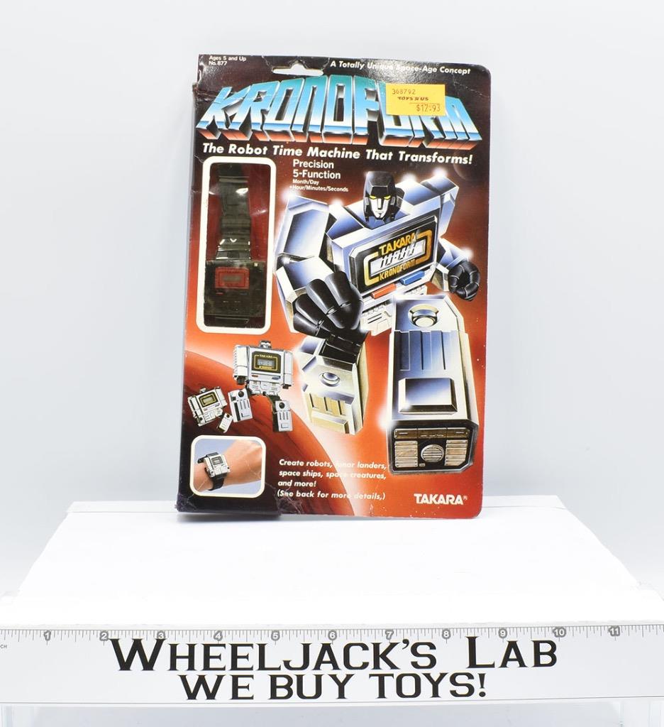 Robot Time Machine BLACK Kronoform UNUSED Wristwatch Watch Takara ...