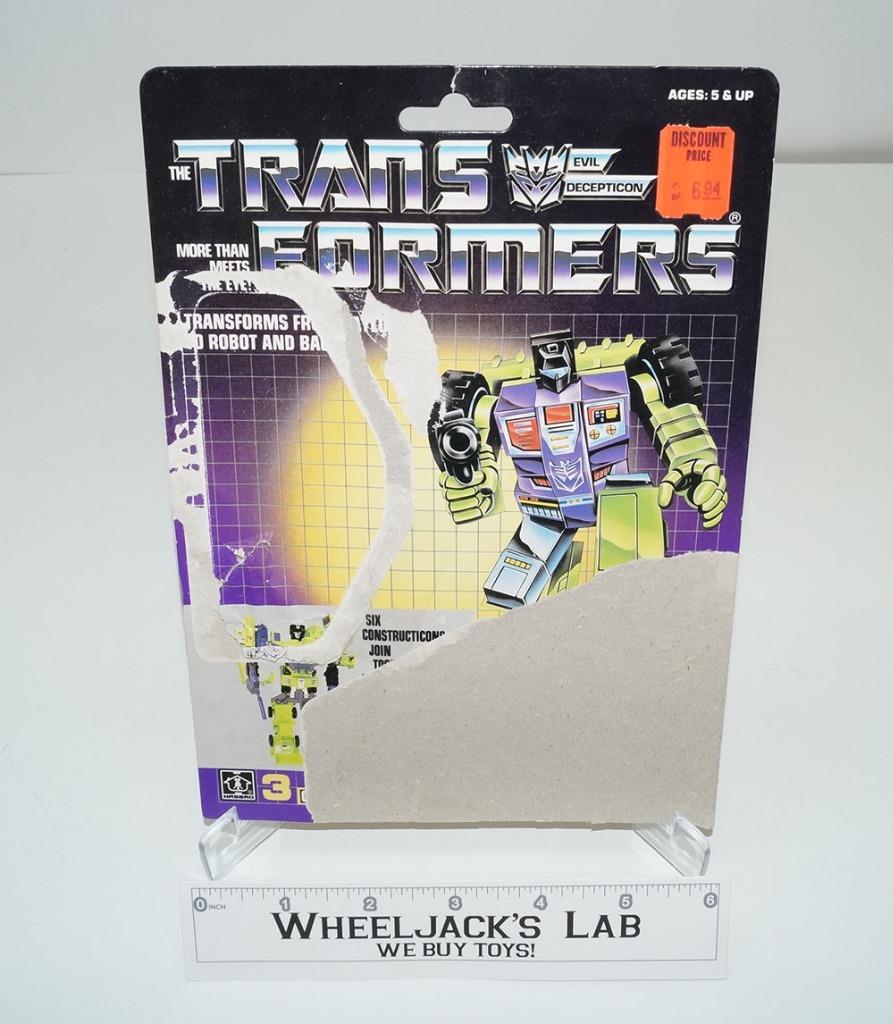 Scrapper Devastator Cardback Vintage 1985 G1 Transformers Action Figure ...