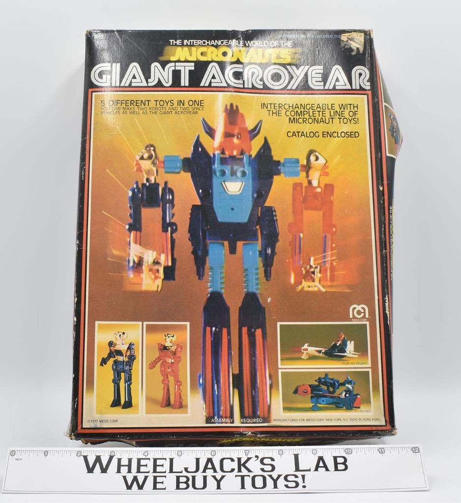 Giant Acroyear w Box & Instructions Mego Micronauts Vintage Action ...