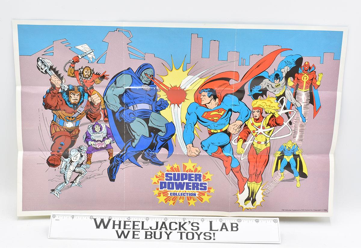 Super Powers Collection Action Figure Poster DC Comics 1984 Kenner ...