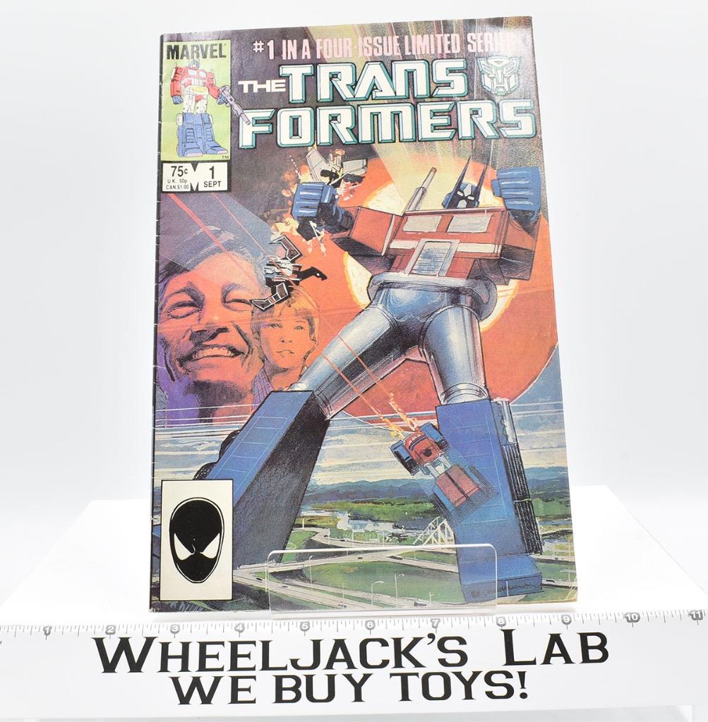 Transformers #1 Limited Series 1984 Vintage Marvel Comic - Wheeljack's Lab