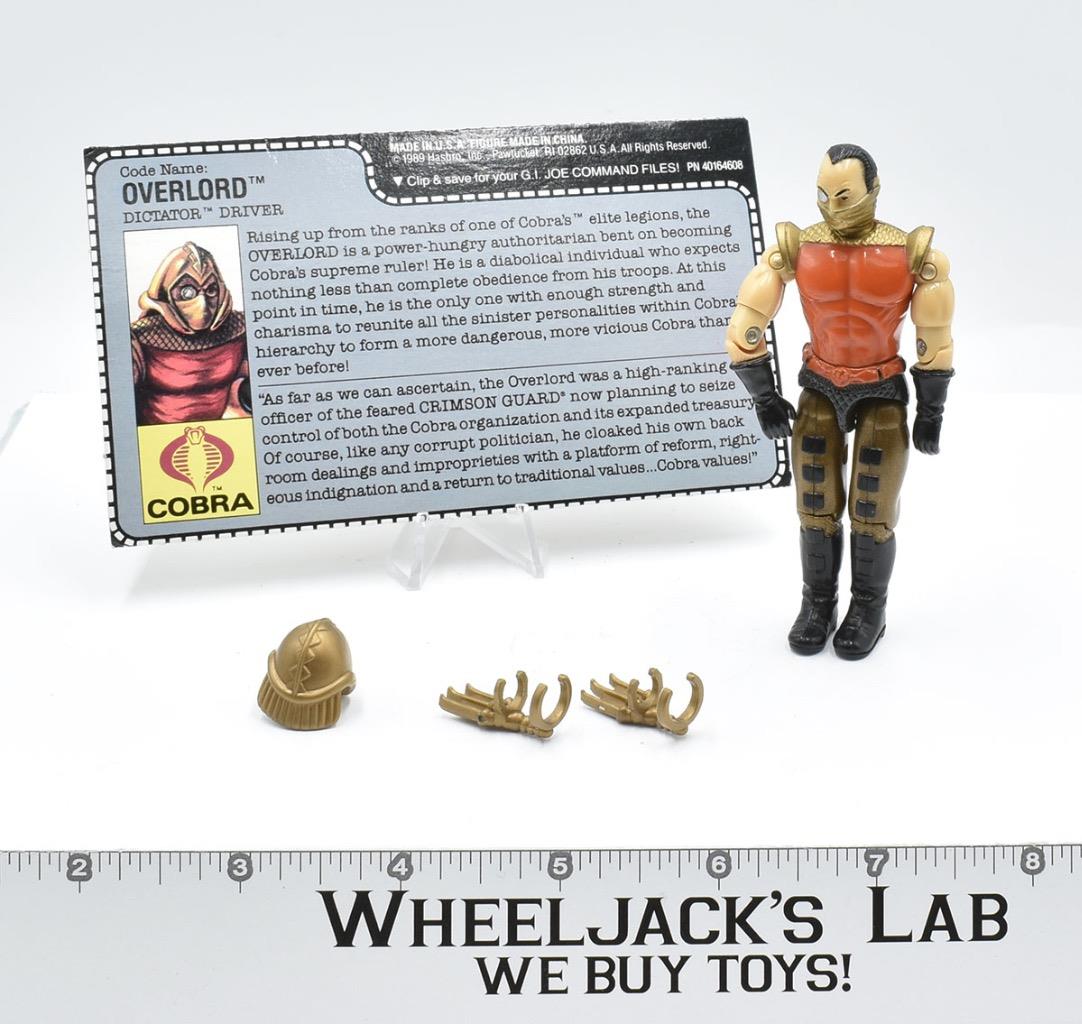 Overlord Cobra Dictator Driver 100% Complete GI Joe 1989 Hasbro Action ...