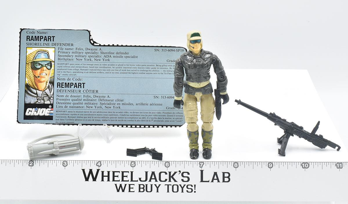 Rampart GI Joe Near Complete 1990 Hasbro Action Figure Vintage ...