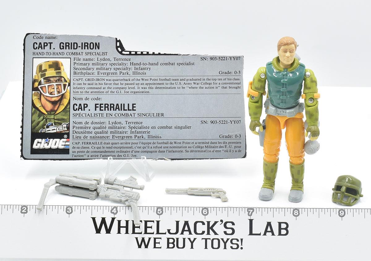 Capt. Grid Iron GI Joe 1990 Hasbro Action Figure Vintage - Wheeljack's Lab