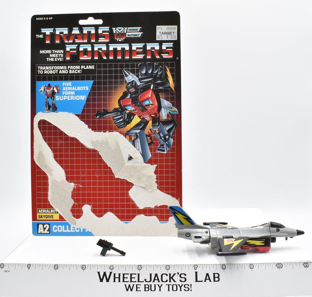 Skydive Aerialbots W/CARDBACK COMPLETE 1985 G1 Transformers Action ...