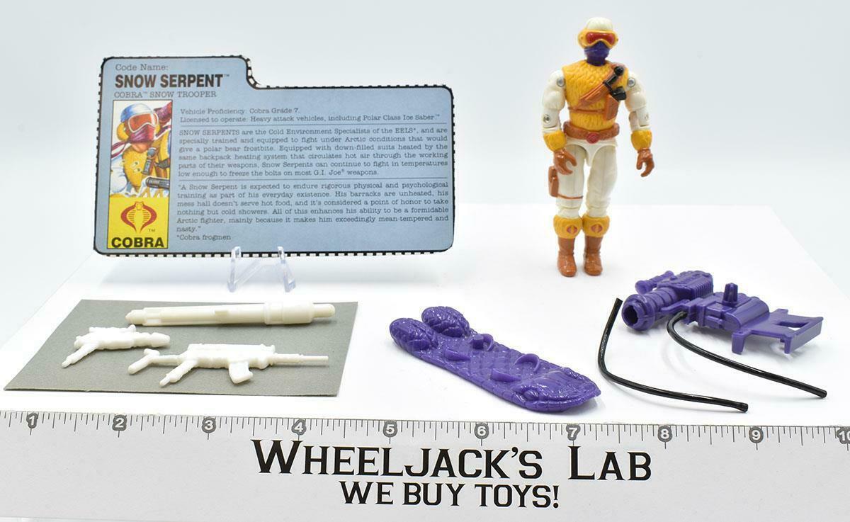 Snow Serpent V2 100% Complete 1991 GI Joe Vintage Hasbro Action Figure ...