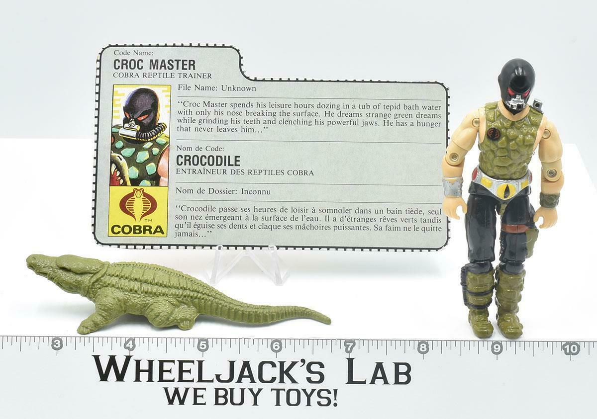 Croc Master GI Joe 1987 Hasbro Action Figure Vintage - Wheeljack's Lab