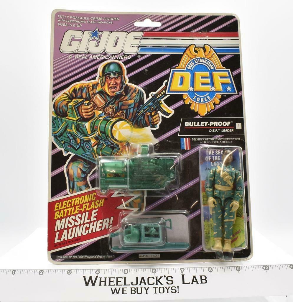 Bullet-Proof D.E.F Leader NEW MOSC 1991 GI Joe Hasbro Vintage Action ...