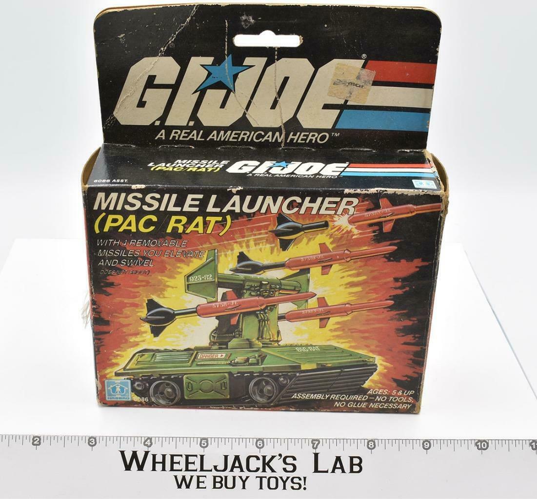 Missile Launcher Pac Rat W/Box Complete GI Joe 1983 Action War Hasbro ...