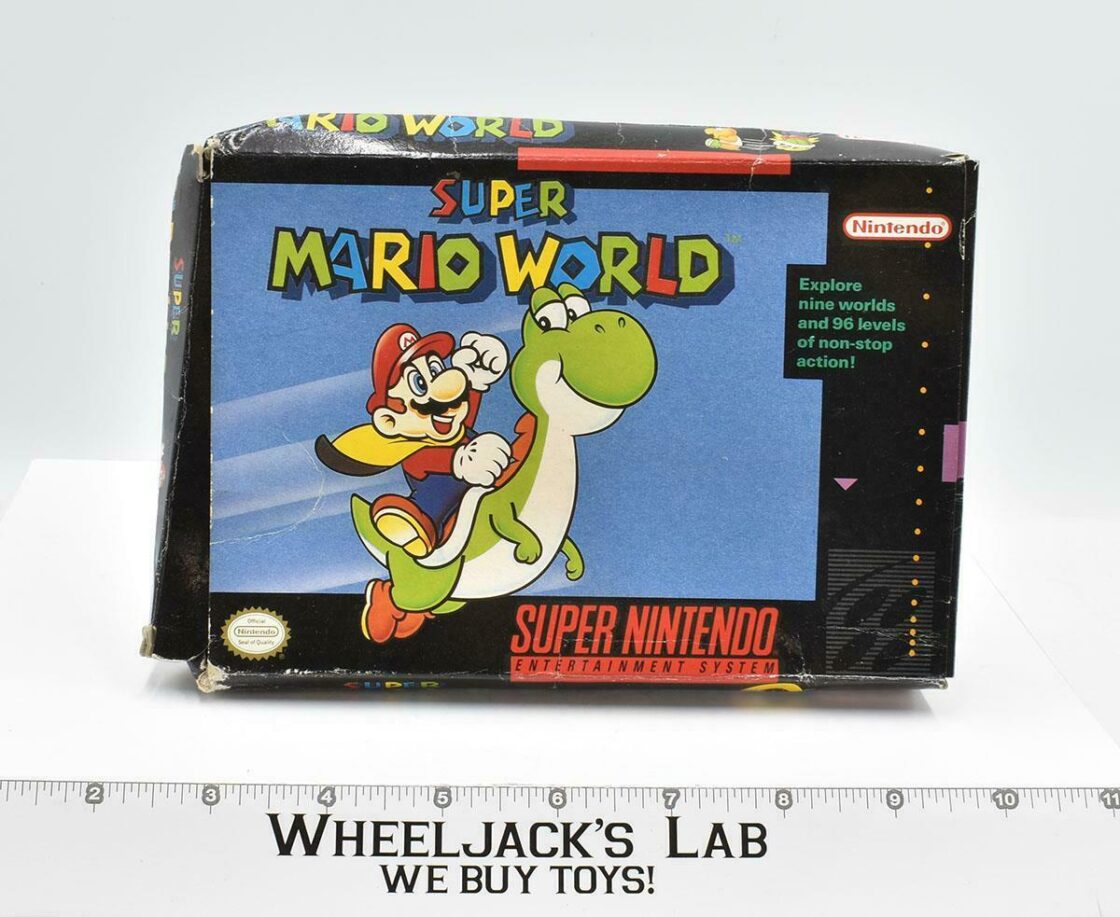 Super Mario World BOX ONLY Super Nintendo Entertainment System SNES ...