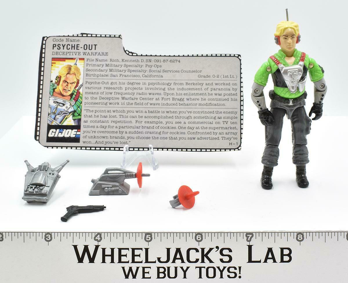 Psyche-Out V1 1987 GI Joe ARAH Hasbro Vintage Action Figure - Wheeljack ...