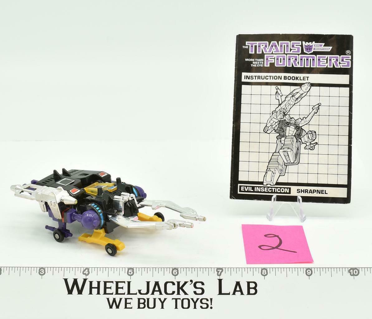 Shrapnel #2 100% Complete 1985 Vintage Hasbro G1 Transformers Action ...