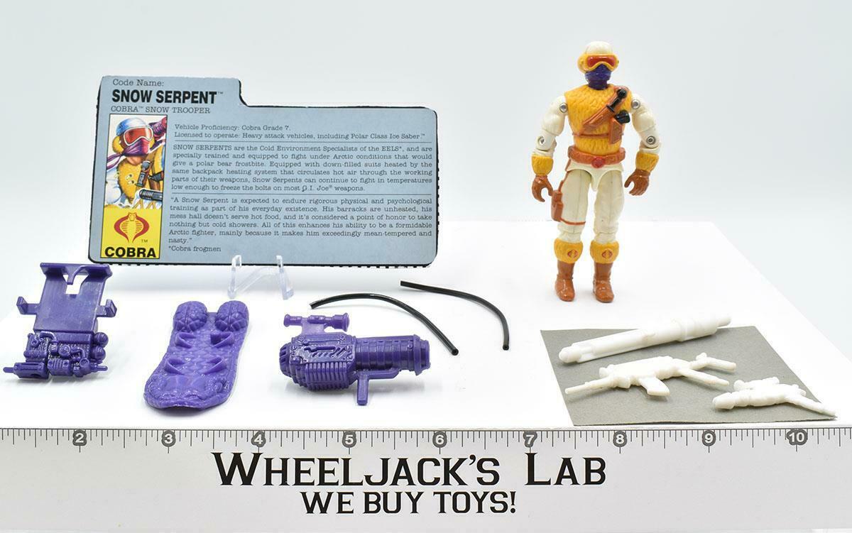 Snow Serpent V2 100% Complete 1991 GI Joe Vintage Hasbro Action Figure ...