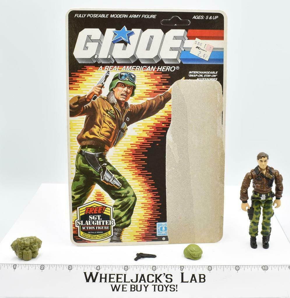 Hawk V2 100% Complete W CARD 1986 GI Joe Hasbro Vintage Action Figure ...