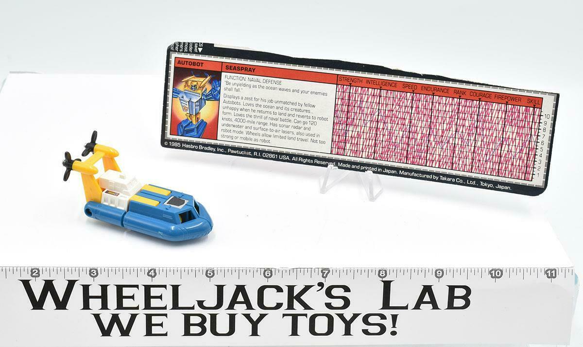 Seaspray 100% Complete 1985 Hasbro G1 Transformers Hovercraft Action ...