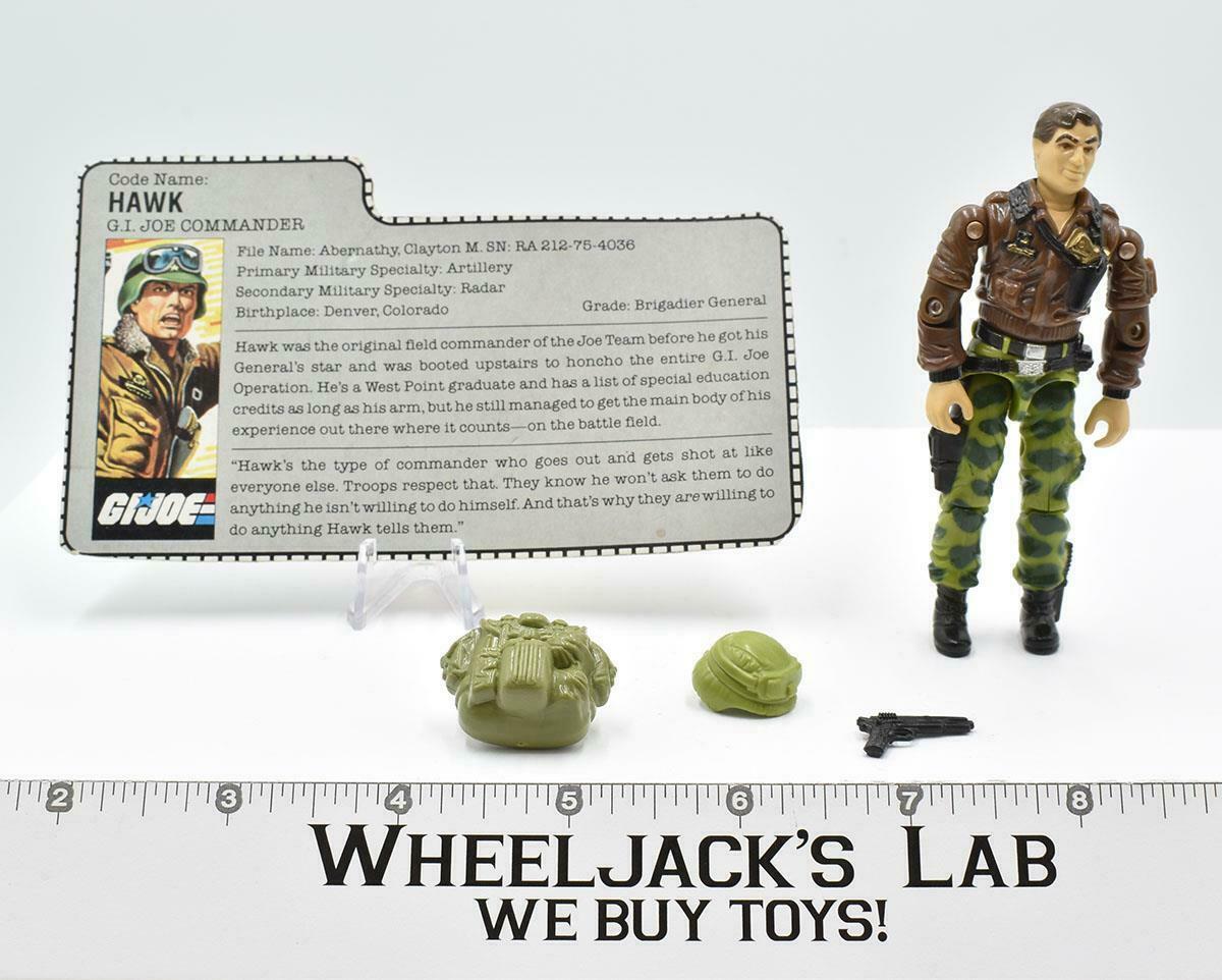 Hawk 100% Complete GI Joe V2 ARAH Vintage Hasbro 1986 Action Figure ...