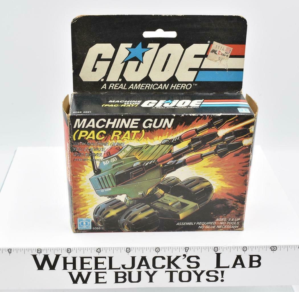 Machine Gun Pac Rat W/Box Complete GI Joe 1983 Action Vehicle Hasbro ...