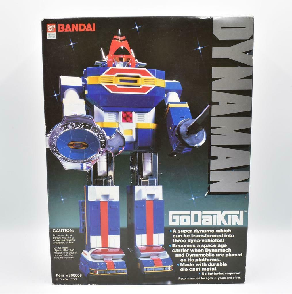 Dynaman MINTY FIGURES W NICE Box Complete Godaikin 1984 Bandai Popy ...