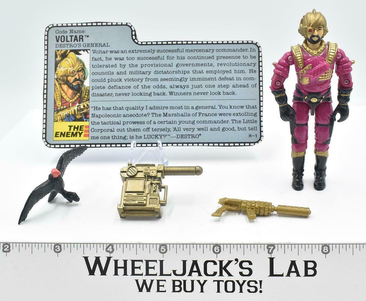 Voltar 100% Complete 1988 GI Joe ARAH Cobra Vintage Hasbro Action ...