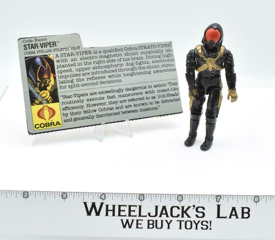 Star Viper Cobra Stellar Stiletto Pilot 100% Complete GI Joe 1988 ...