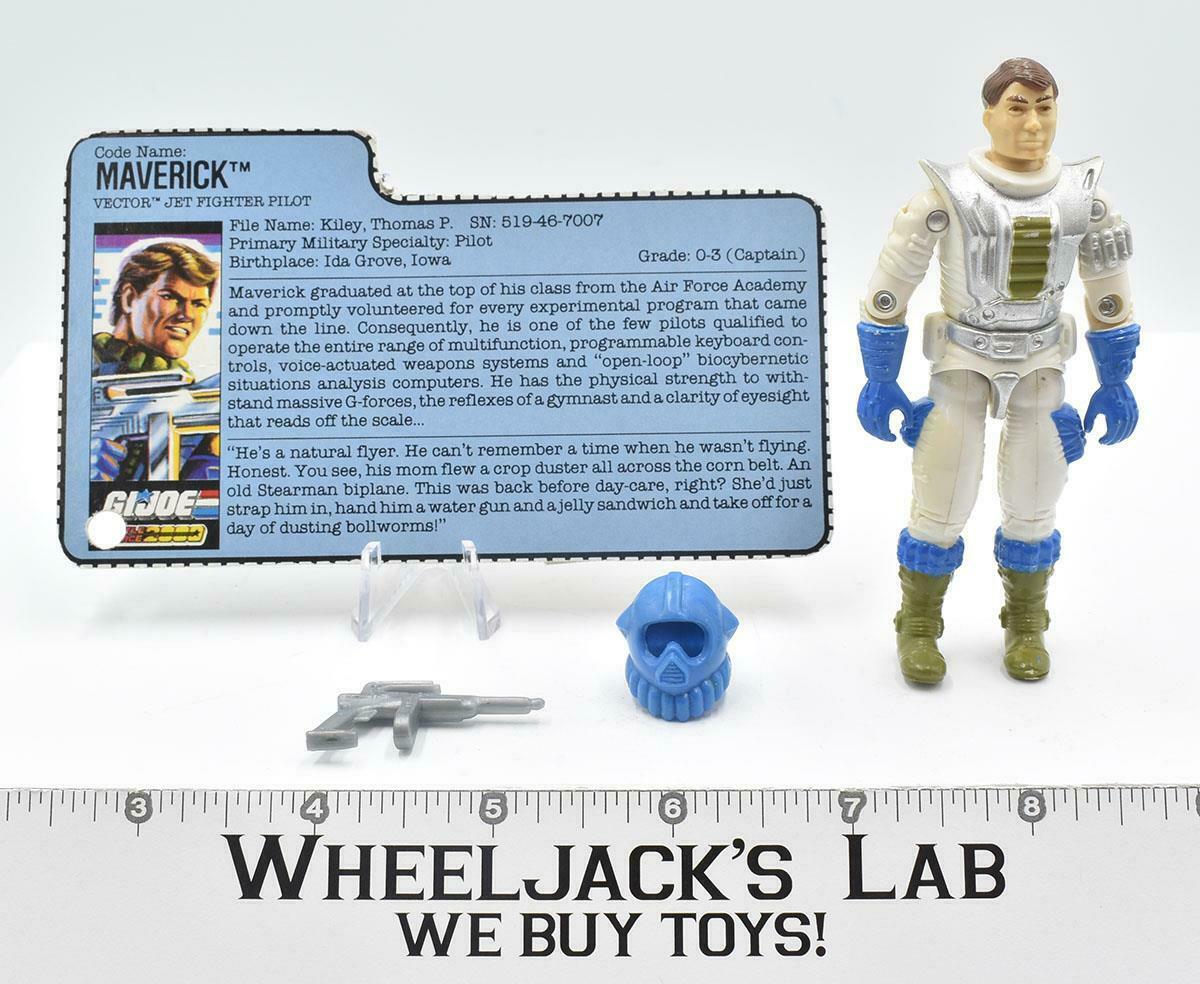 Maverick V1 100% Complete 1987 GI Joe ARAH Vintage Hasbro Action Figure ...