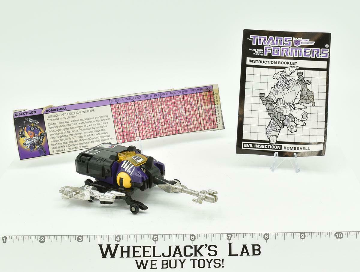 Bombshell 100% Complete 1985 G1 Transformers Rhinoceros Beetle Action ...