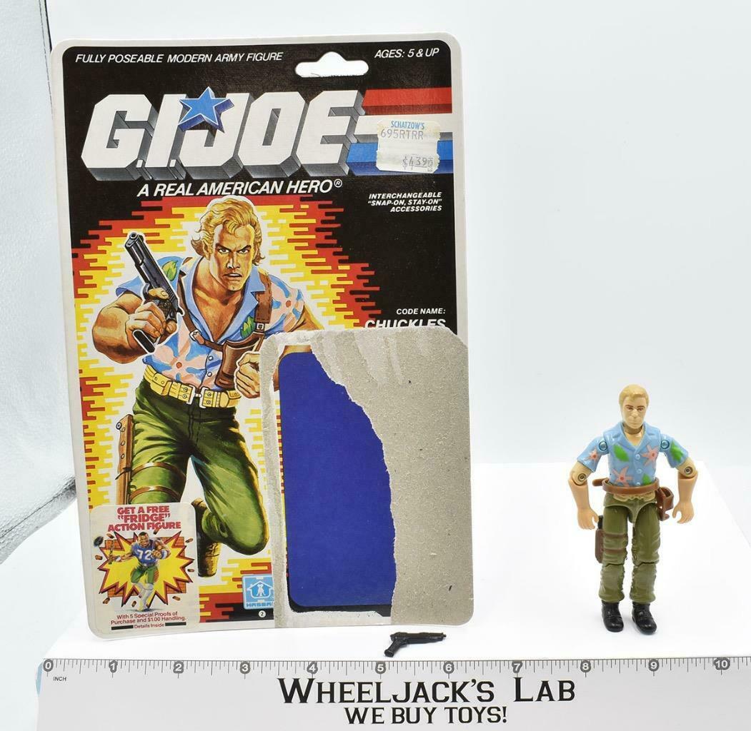 Chuckles V1 100% Complete W CARD 1987 GI Joe Hasbro Vintage Action ...