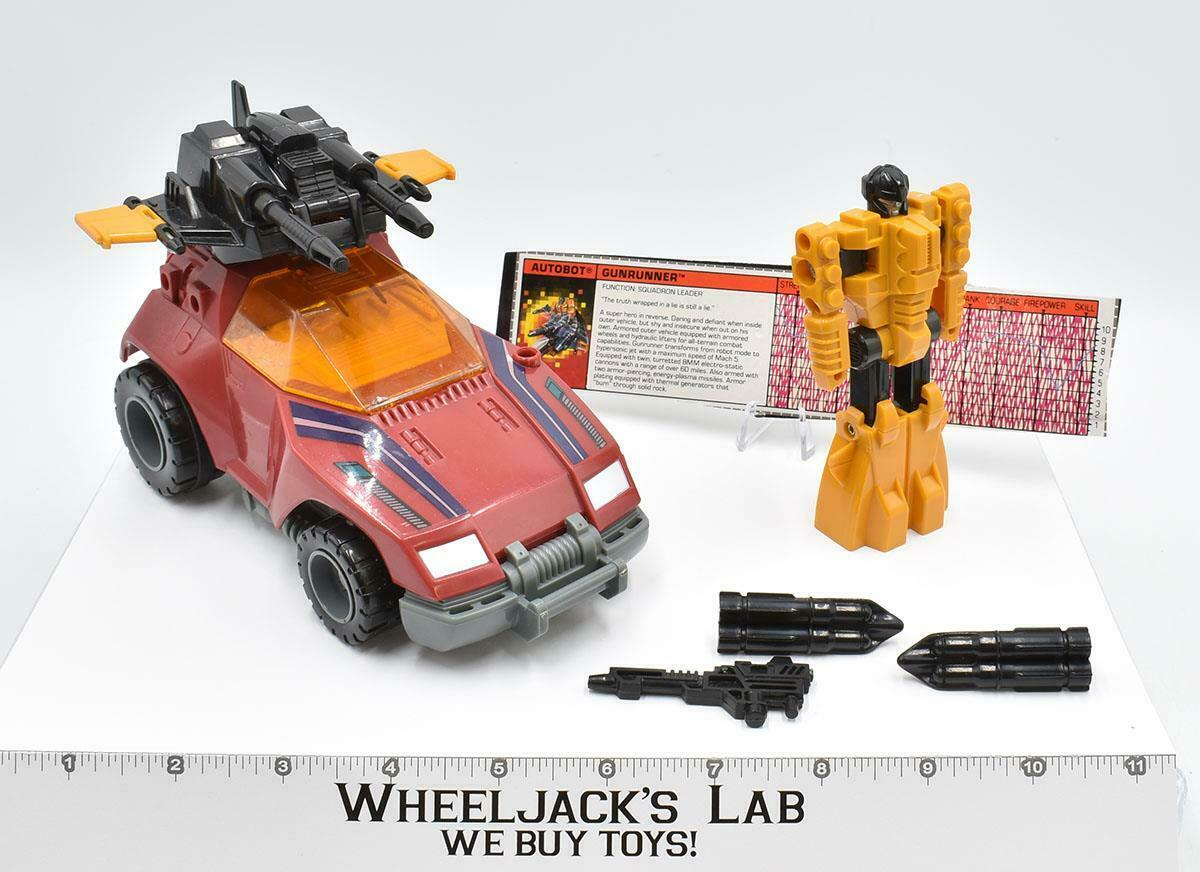 Pretenders Gunrunner 100% Complete 1988 Vintage G1 Transformers Action ...