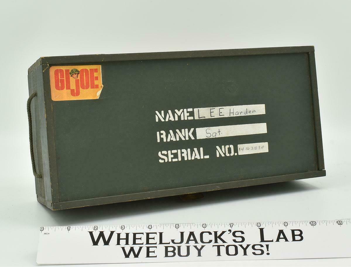 GI Joe WOODEN Footlocker W/Gear Tray 1964 Vintage Action Accessory ...
