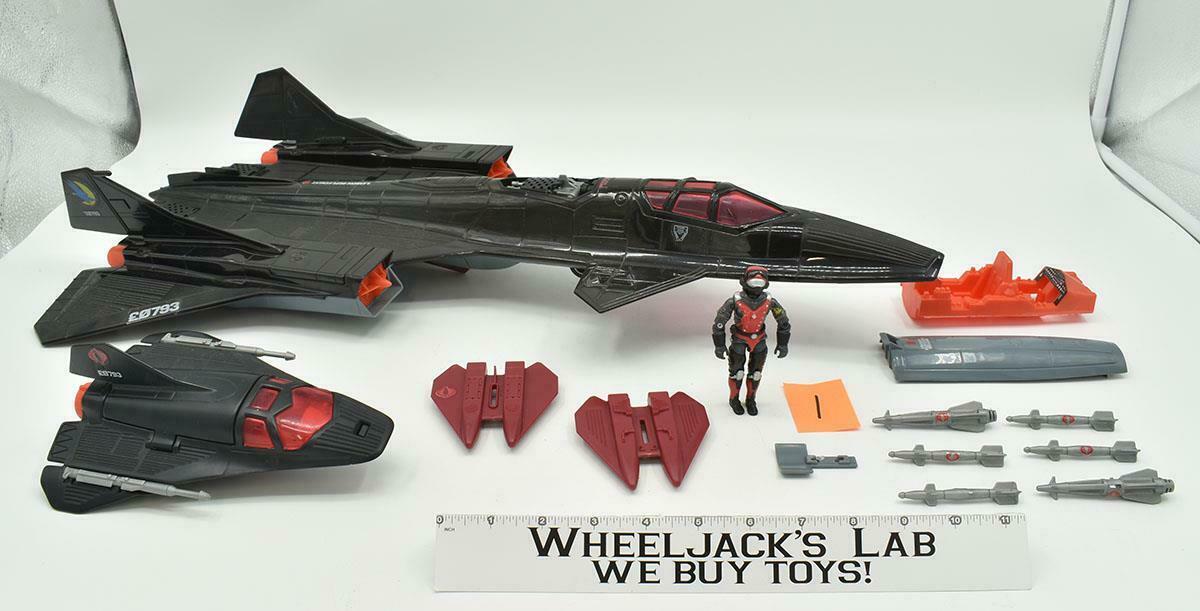 Cobra Night Raven SR-71 Blackbird Jet #1 Complete 1986 GI Joe Hasbro ...