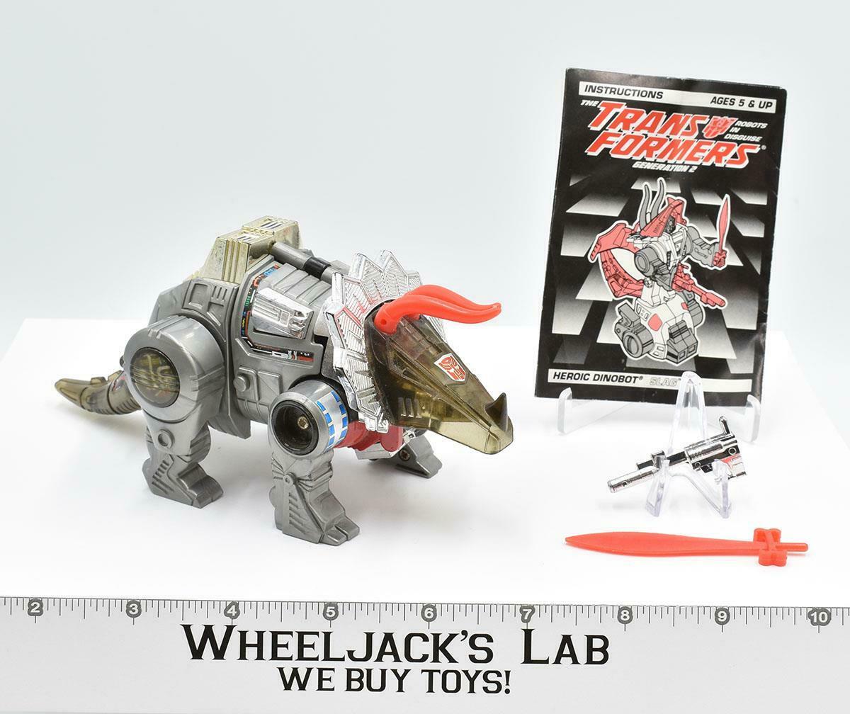 G2 Slag Heroic Dinobot SILVER Complete 1992 Hasbro Transformers Vintage ...