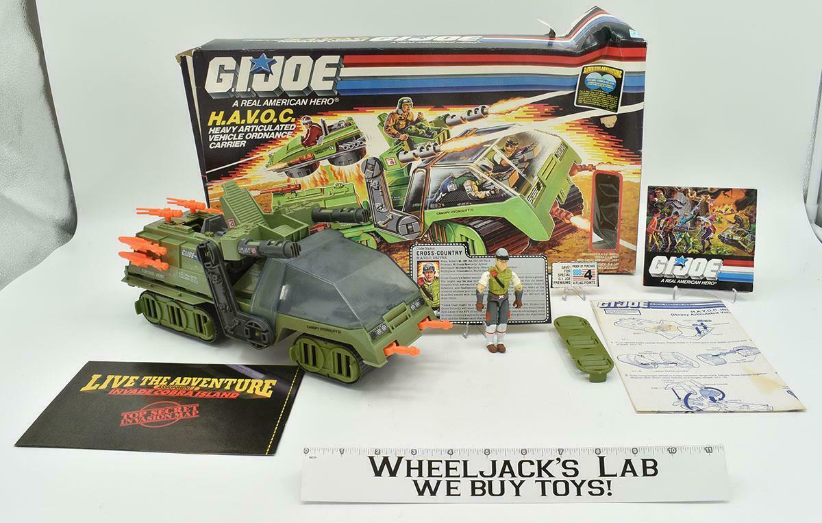 Havoc with Cross Country 100% Complete W/Box GI Joe 1986 Action Figure ...