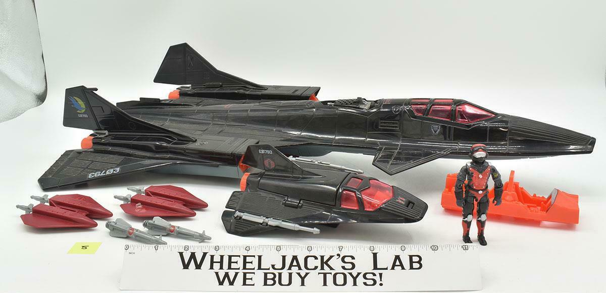 Cobra Night Raven SR-71 Blackbird Jet #5 Complete 1986 GI Joe Hasbro ...
