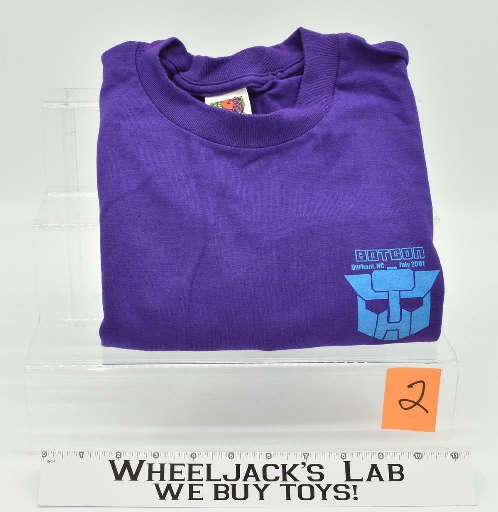 Botcon 2001 Staff Shirt #2 XL Purple T-Shirt Transformers Action Figure ...