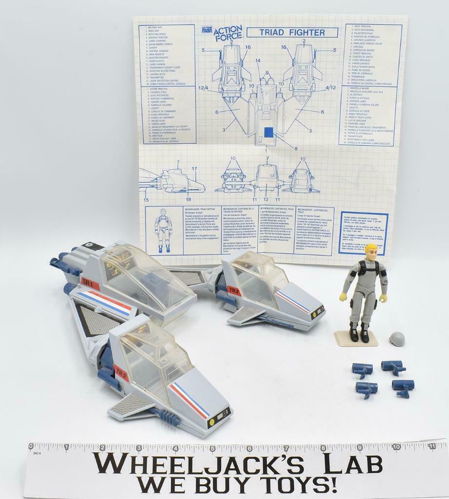 Triad Fighter W/Moondance UK Action Force 100% Complete GI Joe Hasbro ...