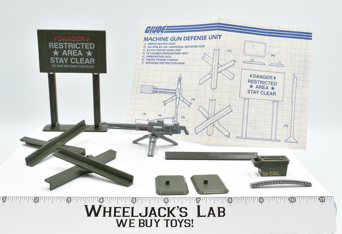 Machine Gun Defense Unit Complete 1984 GI Joe ARAH Hasbro Action Figure ...
