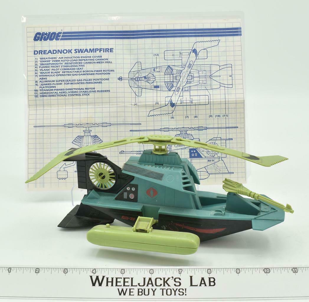 Dreadnok Swampfire 100% Complete 1986 GI Joe Hasbro Vintage Vehicle ...