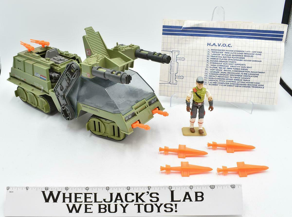 HAVOC W/Cross-Country 100% Complete 1986 GI Joe ARAH Vintage Vehicle ...