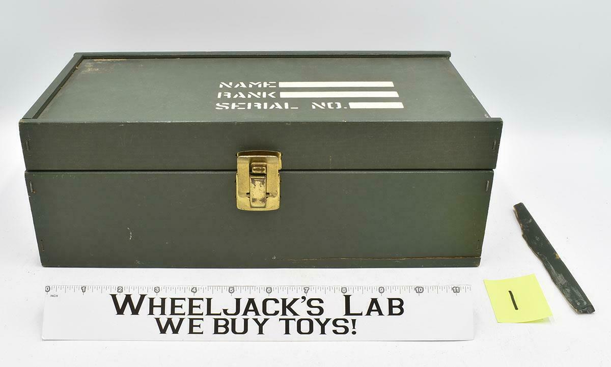 GI Joe WOODEN Footlocker W/Gear Tray #1 1964 Vintage Action Accessory ...