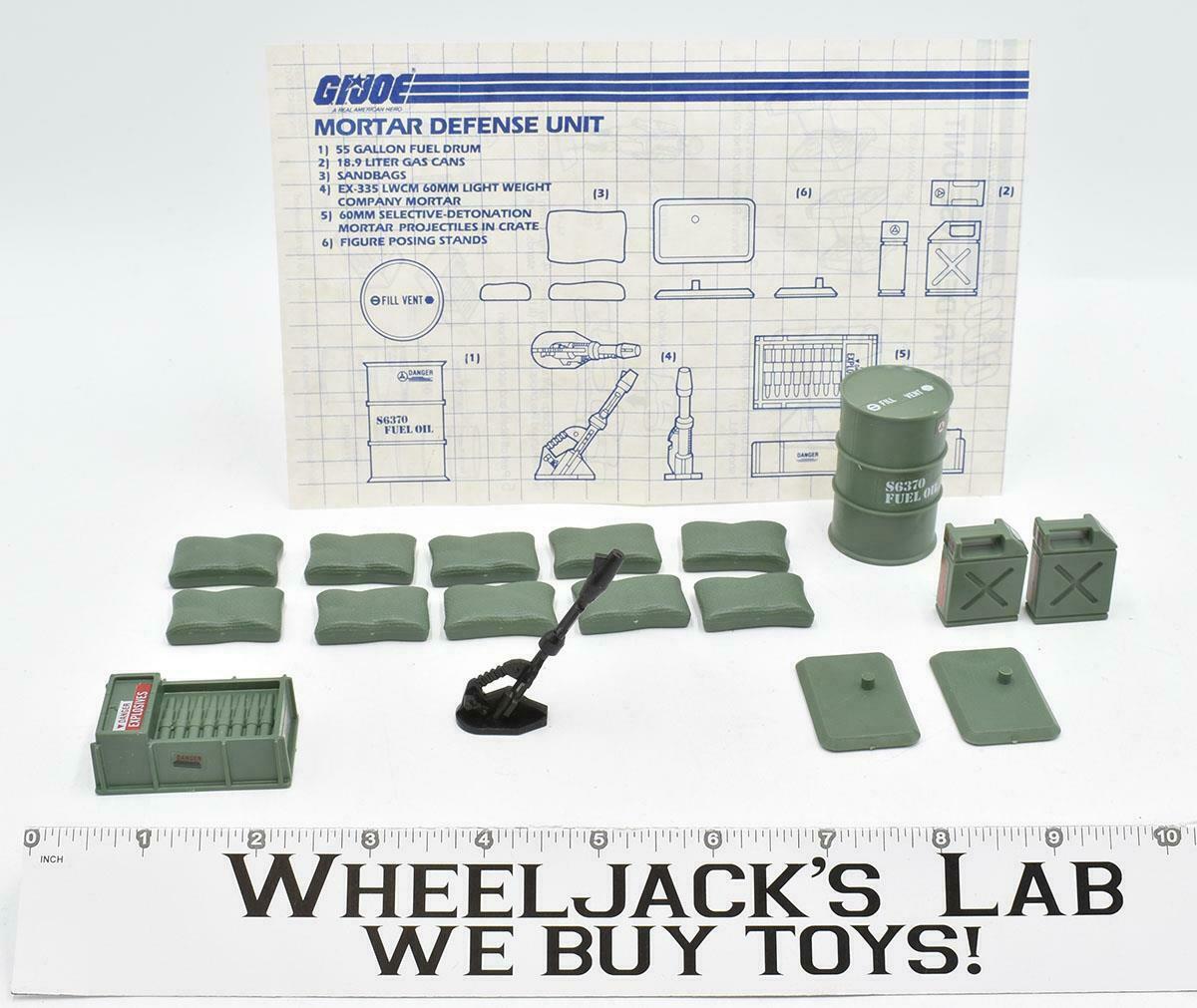 Mortar Defense Unit 100% Complete 1984 GI Joe ARAH Hasbro Action ...