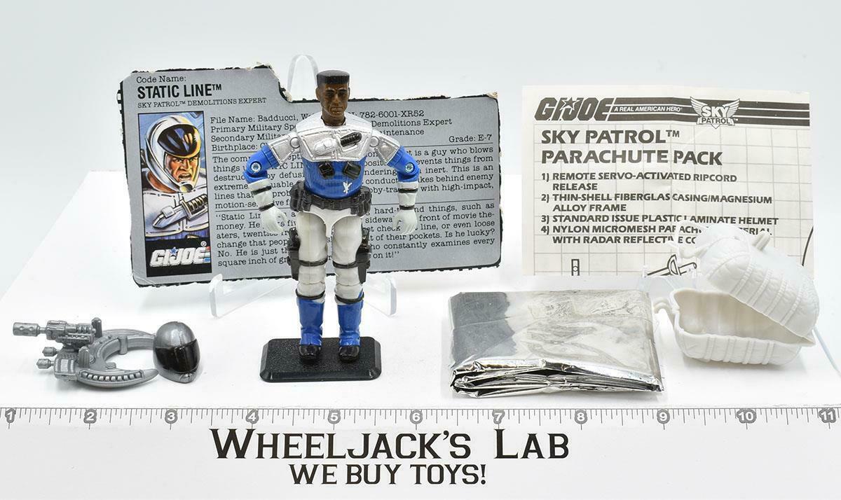 Static Line V1 100% Complete 1990 GI Joe ARAH Hasbro Vintage Action ...