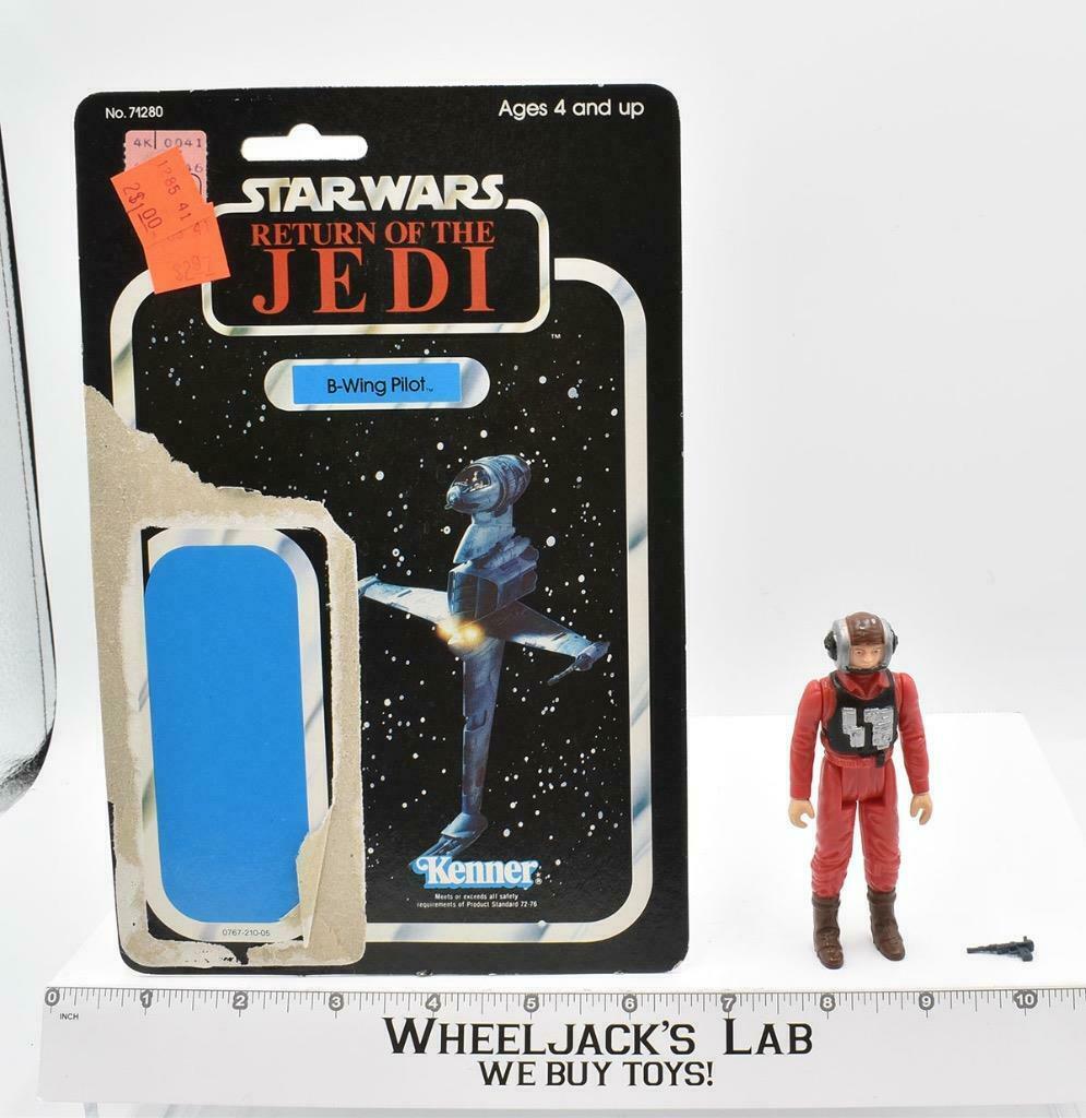 B-Wing Pilot 100% Complete 77 Back ROTJ Star Wars Kenner 1983 NO REPRO ...