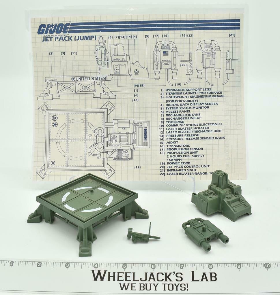 Jump Jet Pack Playset 1982 GI Joe Hasbro Action Figure Vintage ARAH ...